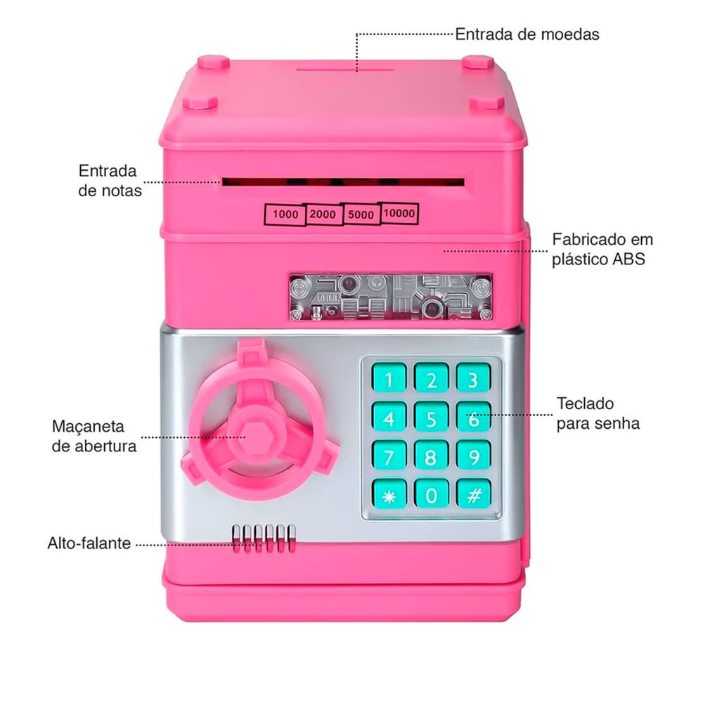 Cofre Digital Infantil XR906-V | Eletrônica Santana - ES Tech