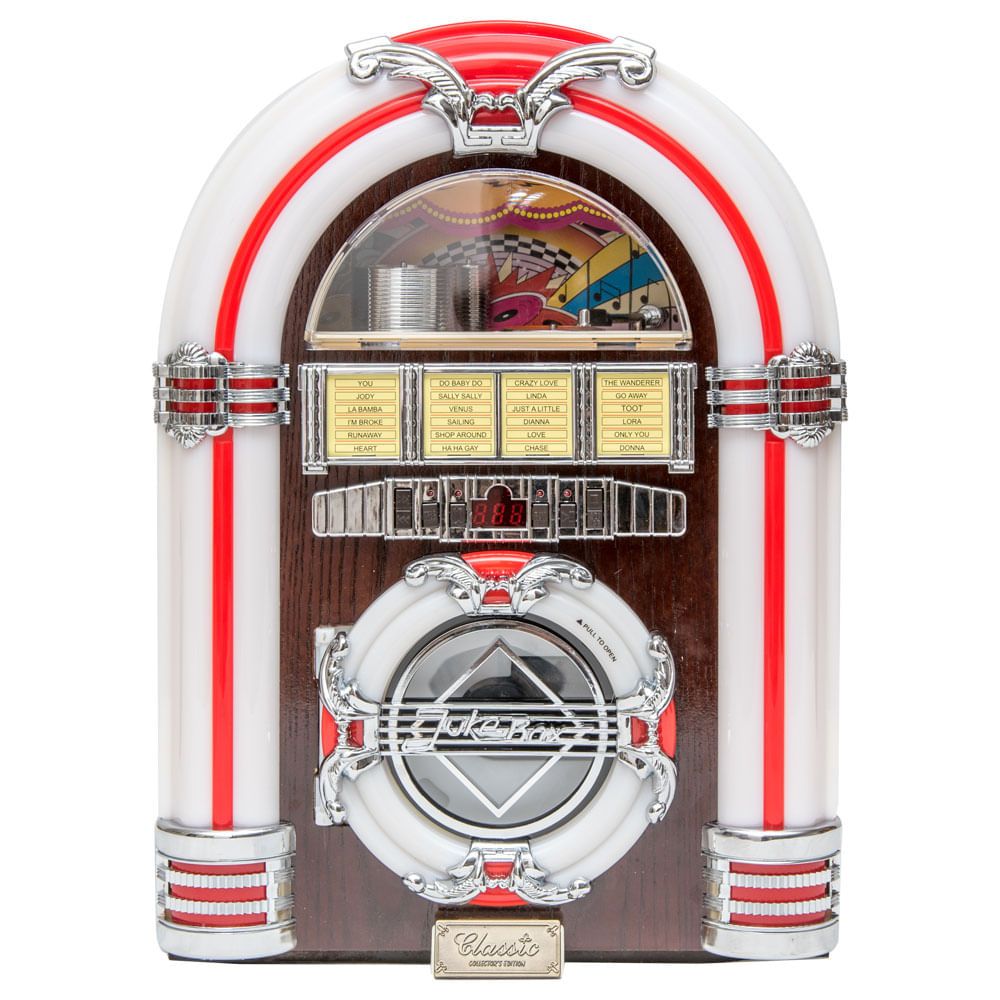 Jukebox Mini 42 271 Classic | Som Retrô e Compacto - Eletronica Santana