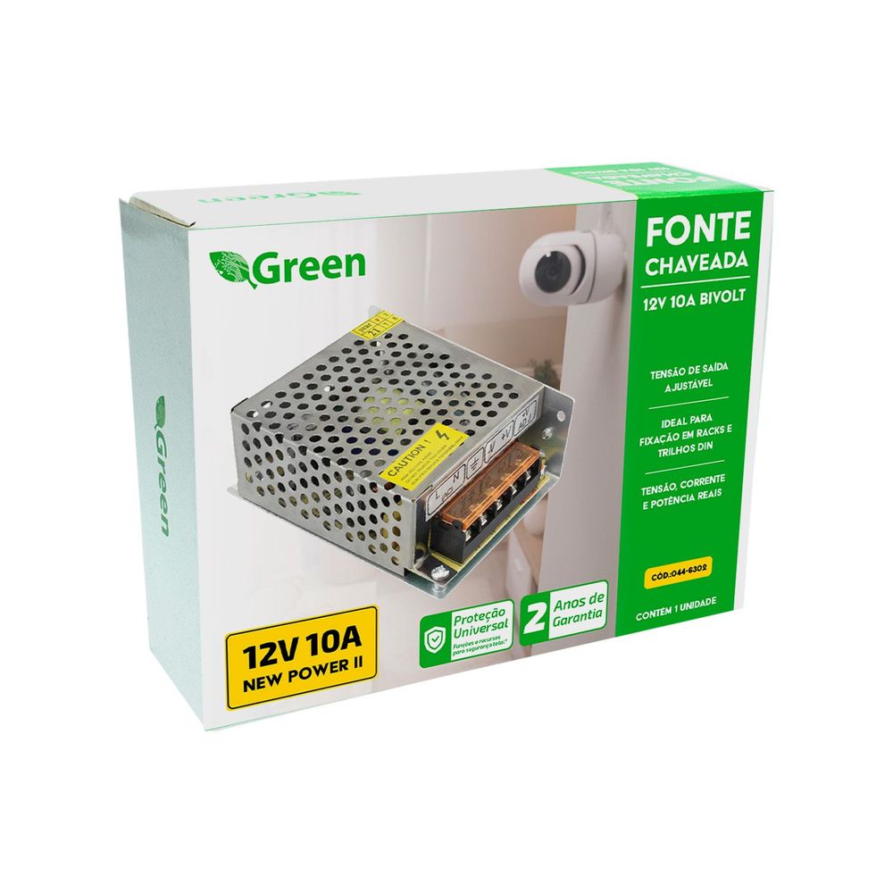 Fonte Chaveada 12v 10a 120w Bivolt | Eletrônica Santana - Eletronica Santana