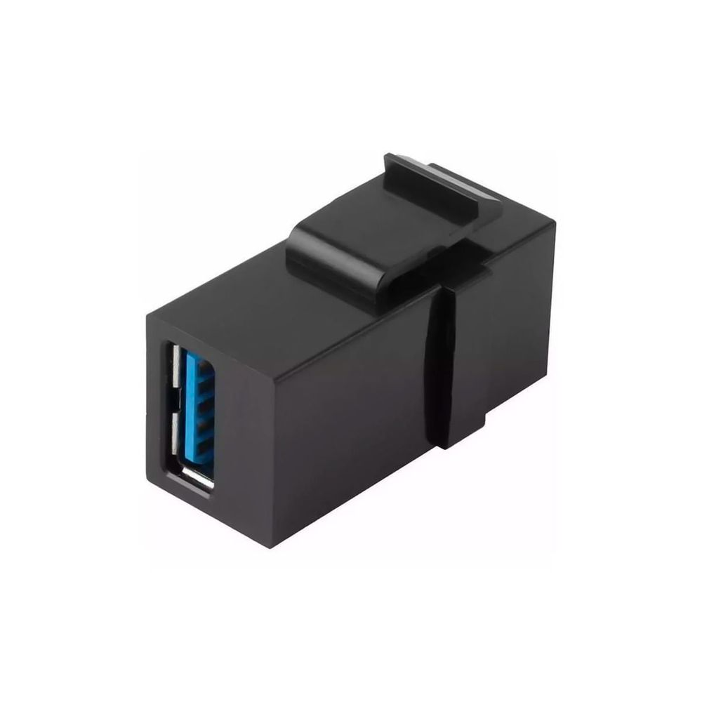 Keystone USB Preto 3.0 Fêmea Cabos Golden | Eletrônica Santana ...