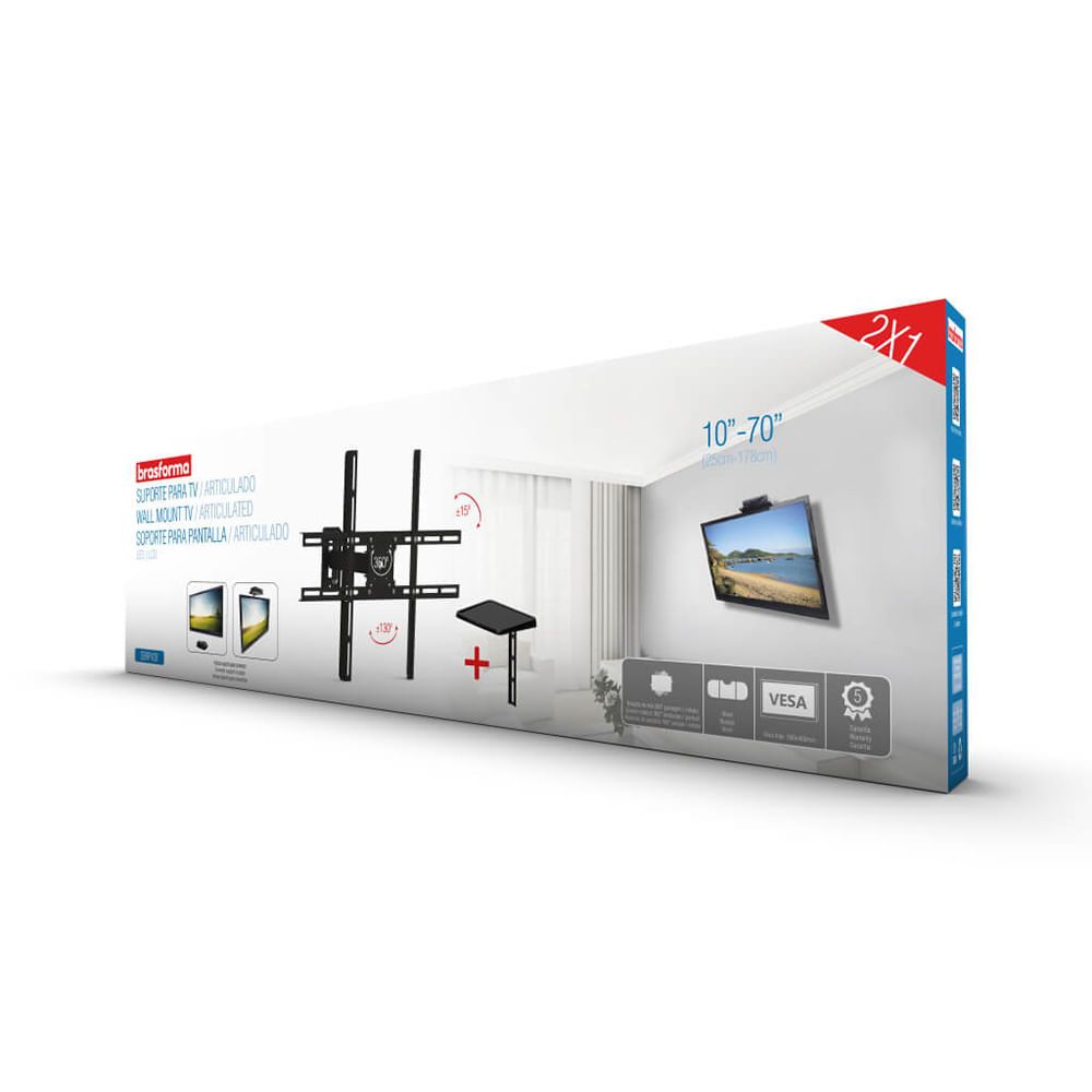 Suporte Articulado para TV LED/LCD Plasma | Eletrônica Santana ...