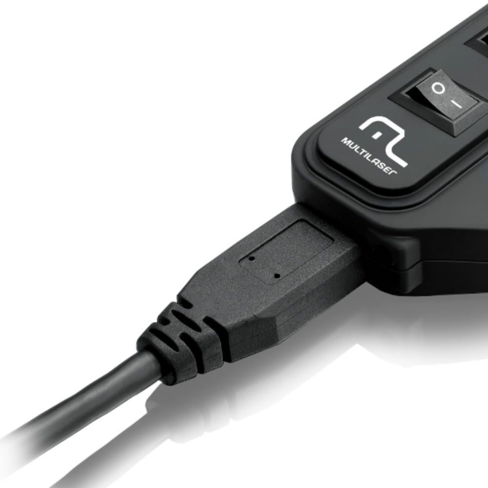 Hub USB 3.0 Super Speed AC264 Preto | Multilaser - Eletronica Santana