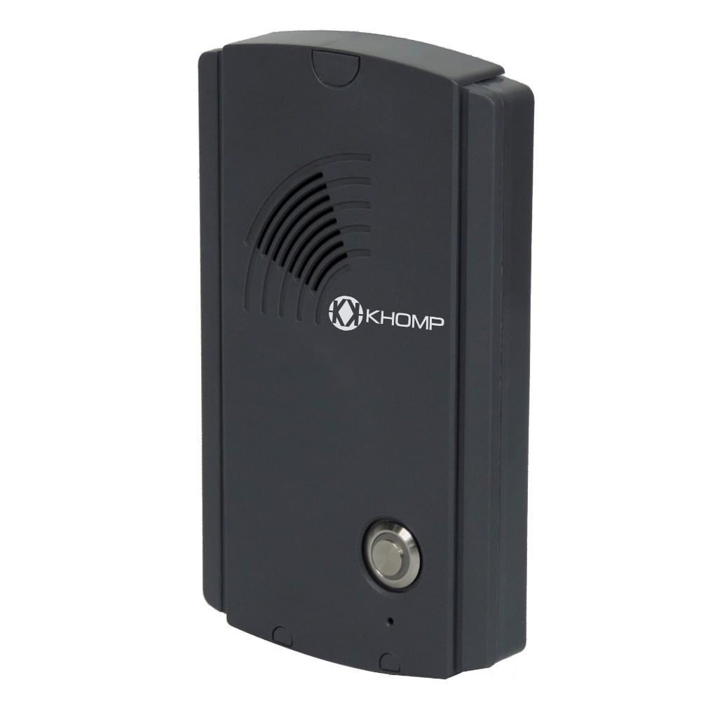 Porteiro Eletrônico IP Intercom 101 com POE Khomp - Eletronica Santana