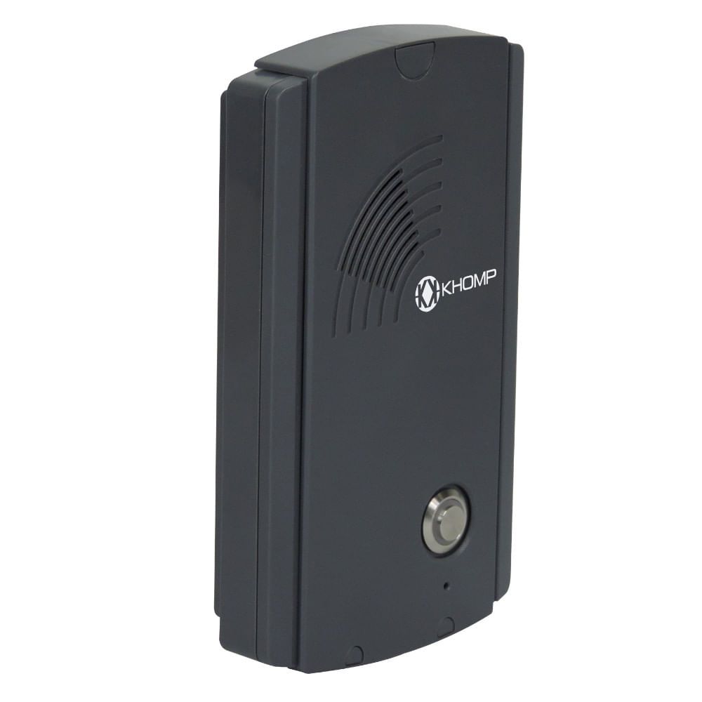 Porteiro Eletrônico IP Intercom 101 com POE Khomp - Eletronica Santana