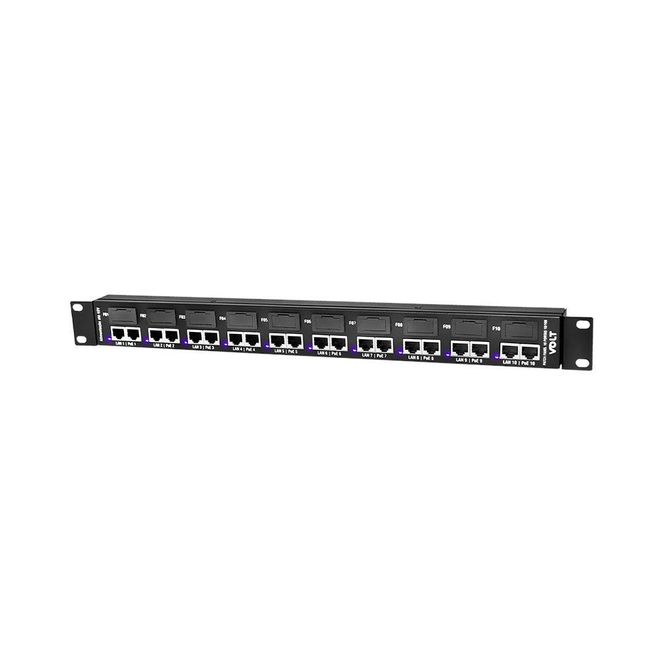 Patch Panel PoE 10 Portas Fast Ethernet | Eletrônica Santana ...