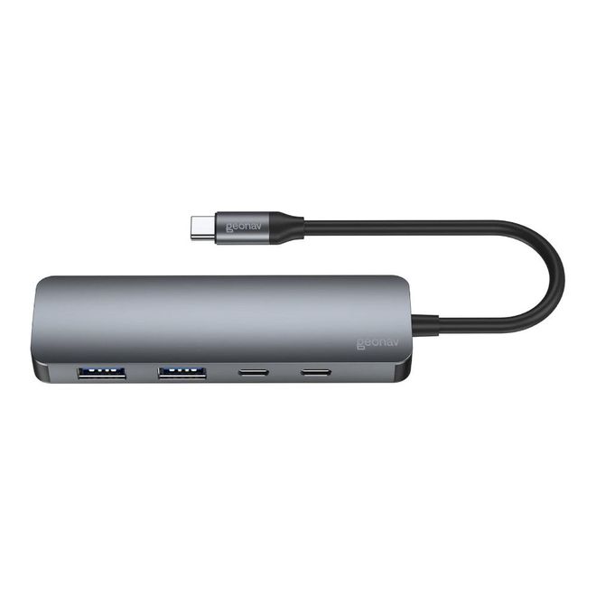 Hub 4x1 USB-C UCA12 Geonav | Expanda suas Conexões com Praticidade - Eletronica Santana