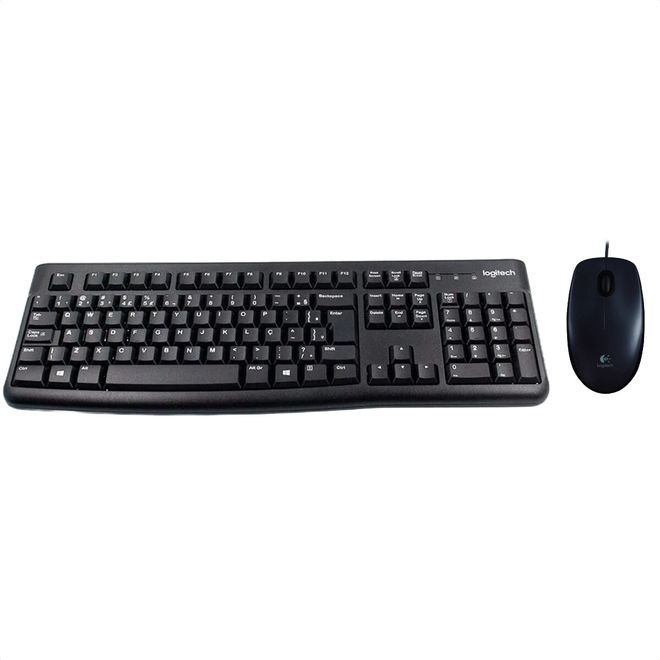 Kit Teclado K120 e Mouse M90 USB com Fio Logitech | Eletrônica Santana ...