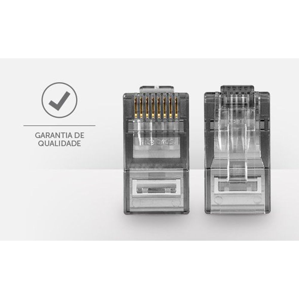 Conector Rj45 Cat6 Conex 3000 Intelbras - 20 Unidades - Eletronica Santana