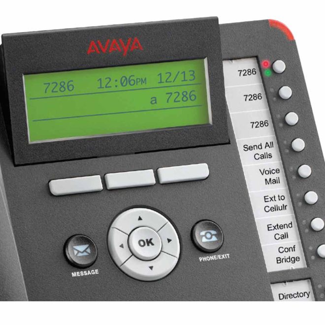 Telefone IP1616 BLK Avaya - Eletronica Santana