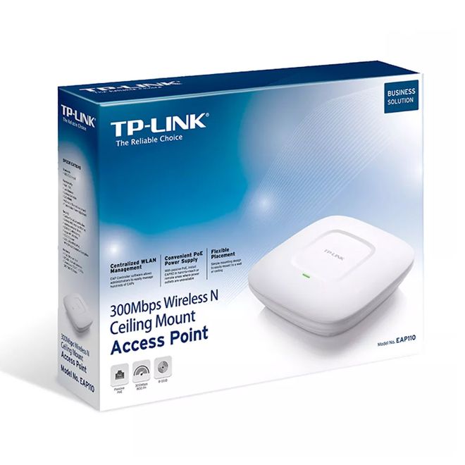 Access Point Wireless 300Mbps Montável em Teto EAP110 TP-Link ...