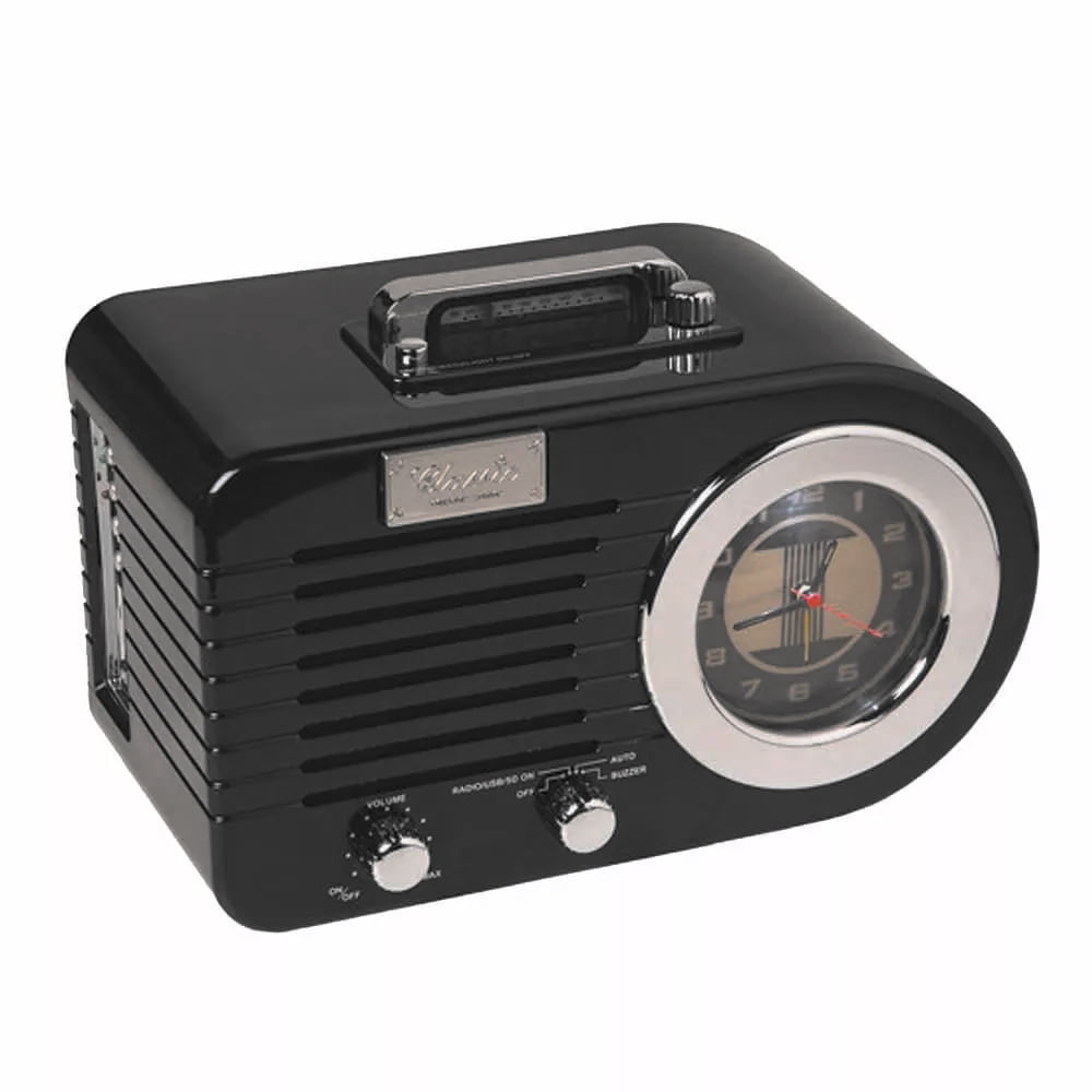 Rádio Relógio Classic Columbia Preto 32.861 Classic - Eletronica Santana