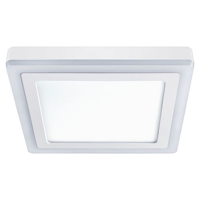 Luminária LED Quadrada de Sobrepor com 3 Estágios 18w+6w 6500k+6500k 48D186WSQB00 Elgin ...