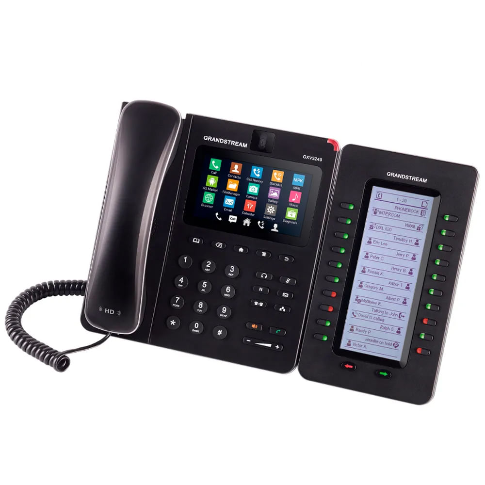 Telefone IP Android Com Vídeo Gigabit POE Bluetooth GXV3240 Grandstream ... Telefone IP Android Com Vídeo Gigabit POE Bluetooth GXV3240 Grandstream ...