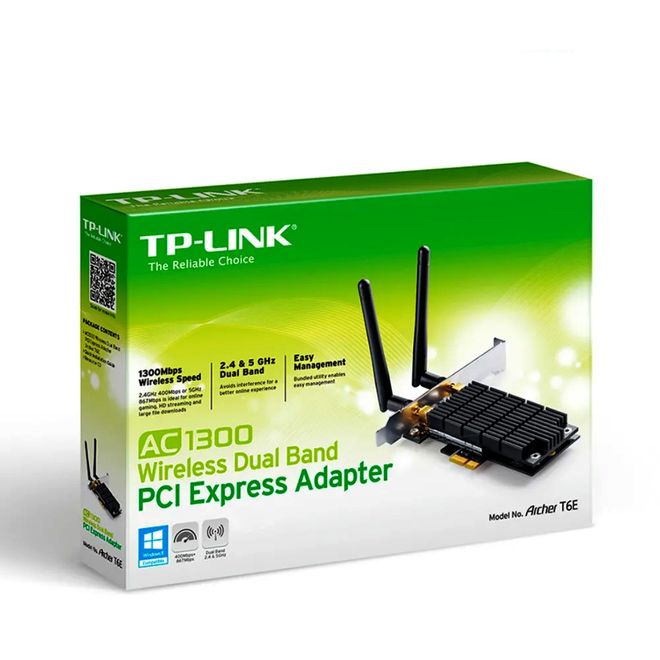 Adaptador PCI Express Wireless Dual Band AC1300 Archer T6E - TP-Link ...